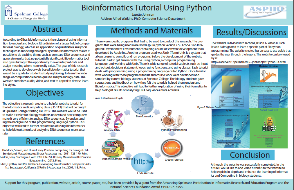 Bioinformatics Web Tutorial – Jazette Johnson